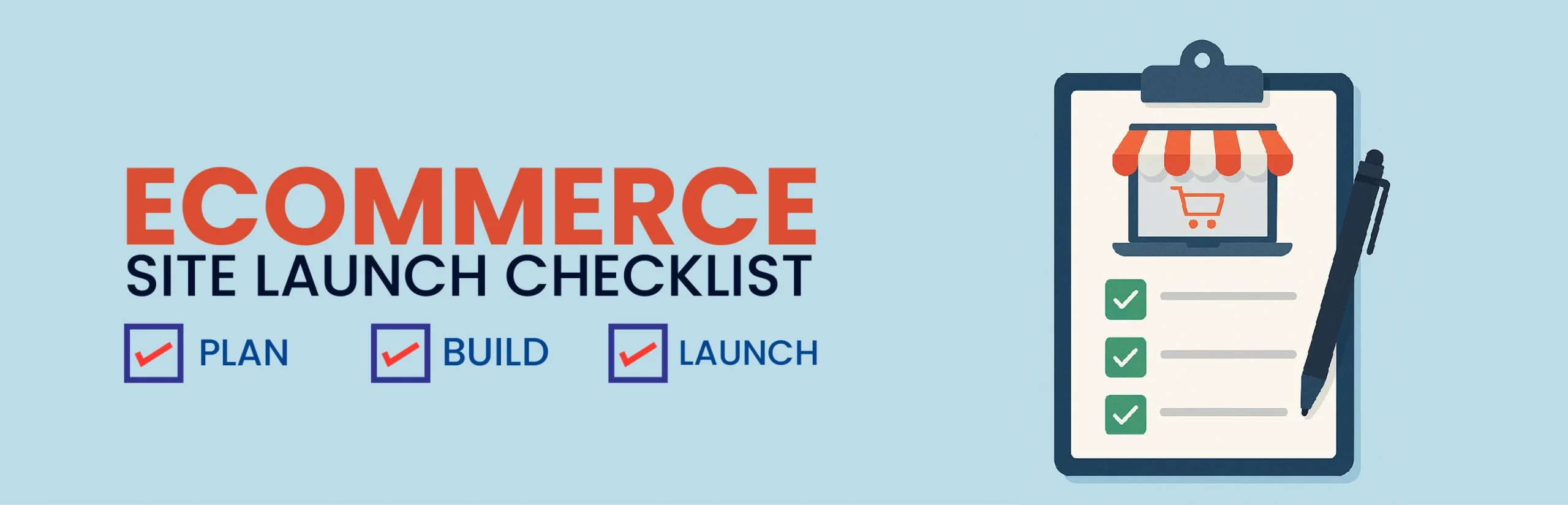Ecommerce Site Launch Checklist Plan Build Launch